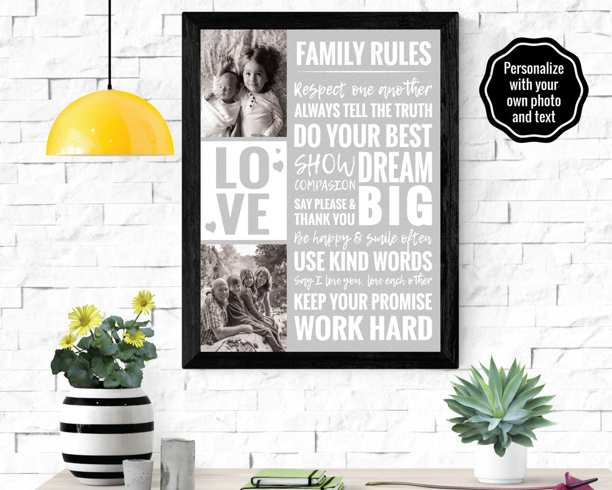 Classic House Rules Sign | House Rules Poster | Editable Digital File ...